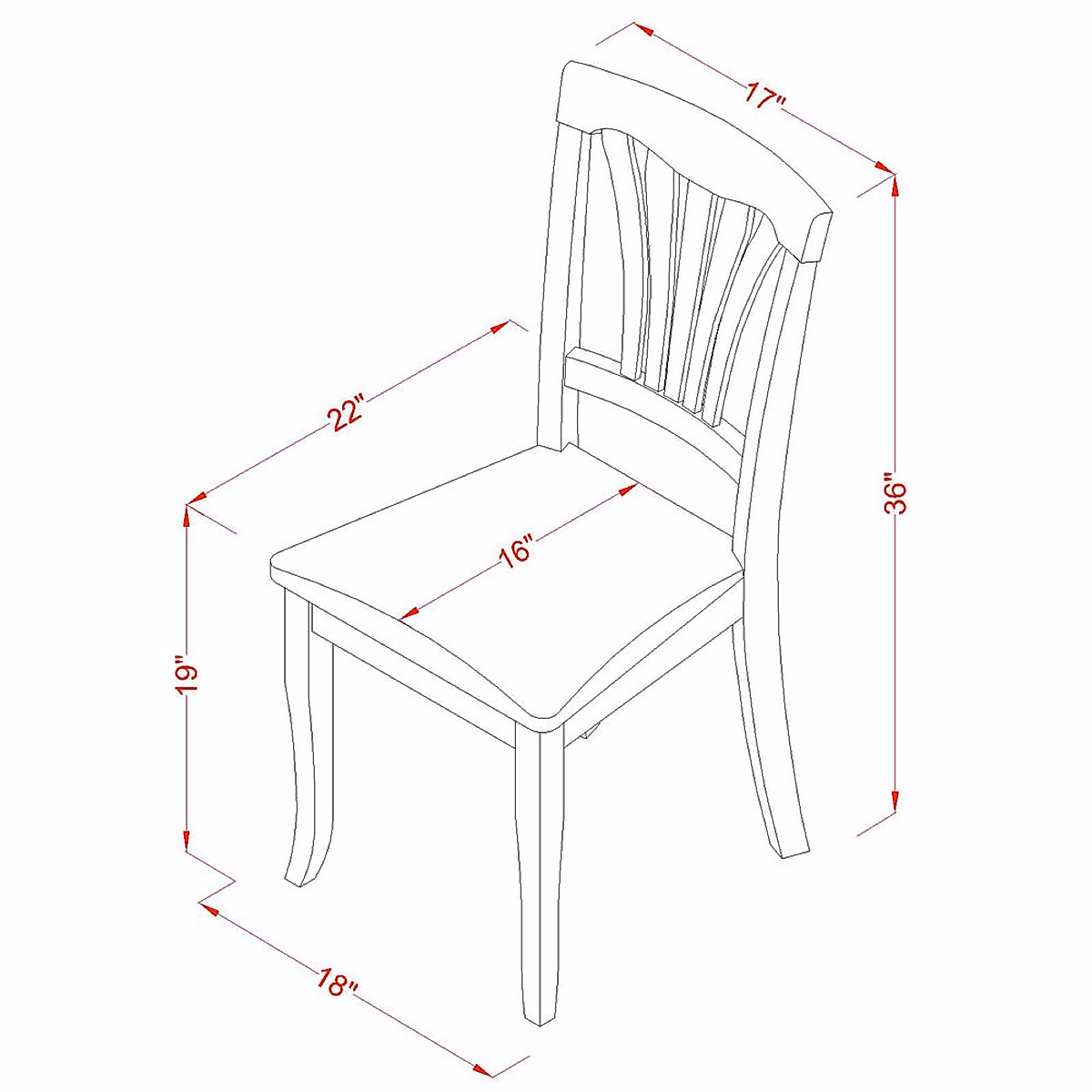 East West Furniture ANT-BLK-TP Beautiful Dining Room Table & Avon Modern Dining Chairs Faux Leather Seat and Black Finish Hardwood Frame Dining Chair Set of 2