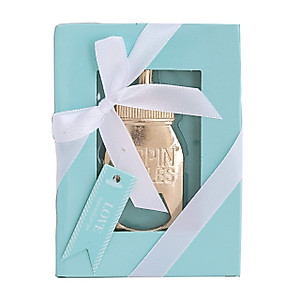 PARTYGOGO 24pcs POPPIN BOTTLES Shape Bottle Opener for Baby Shower Favors Bridal Shower Birthday Party Decoration Wedding Favors for Guests with Gift Box (Blue POPPIN BOTTLES, 24)