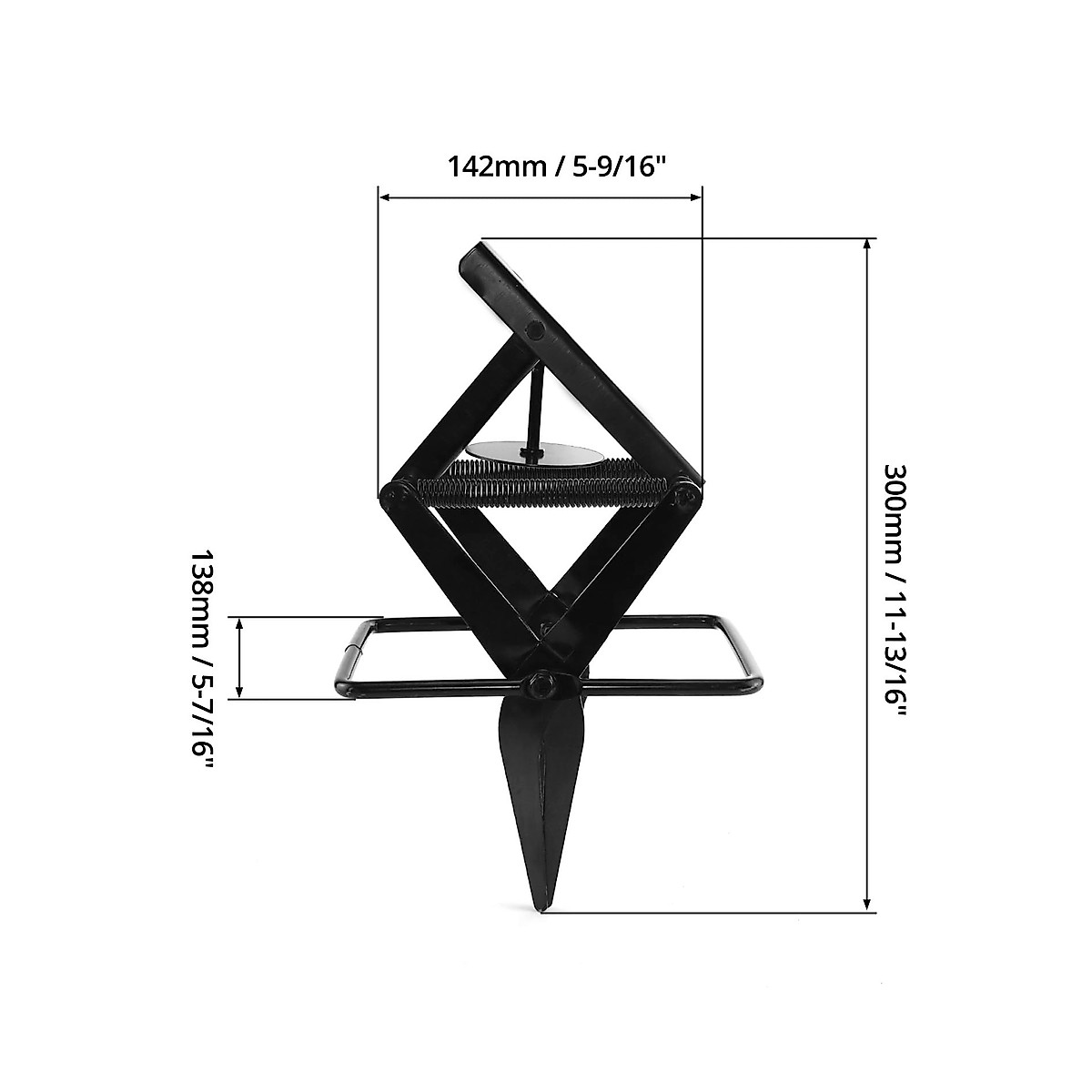 QWORK Mole Trap, Gopher Trap Mechanical Eliminator with Quick Scissors, 2 Pack, Black