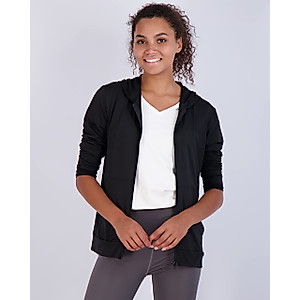 3 Pack: Womens Dry Fit Long Sleeve Full Zip Up Hoodie Jacket Ladies Athletic Running Track Workout Sports Yoga Pockets UPF Sun Shirt Rain Warm Sweat Up Winter Rain Lightweight Outerwear- Set 4, L