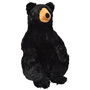 Wild Republic Black Bear Plush, Stuffed Animal, Plush Toy, Gifts for Kids, Little biggies 30 Inches