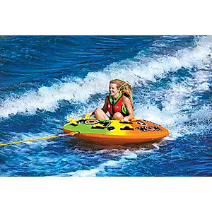 WOW Sports - UTO Galaxy Towable Tube for Boating - 1 to 2 Person Towable - Easy To Inflate - Great For Kids & Adults
