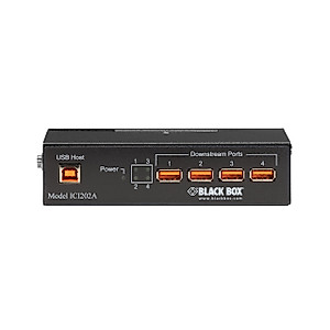 Black Box Industrial USB 2.0 Hub with Isolation, 4-Port