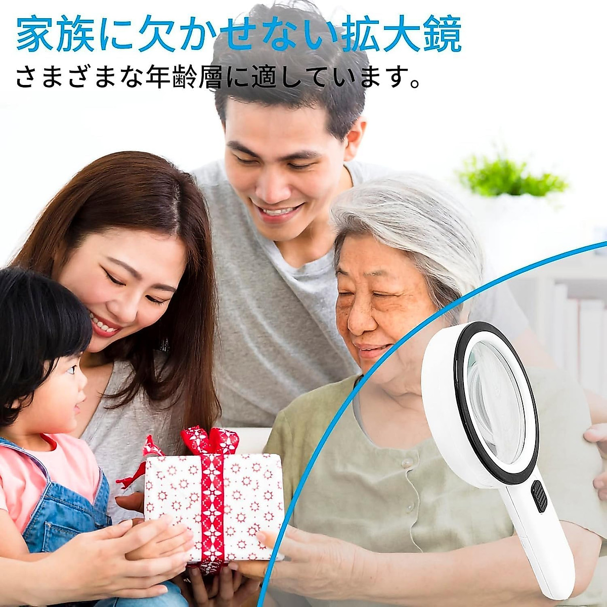 Magnifying Glass with Light, 30X Handheld Large Illuminated Magnifier, Reading Magnifying Glass with for Seniors Read, Coins, Stamps, Map, Inspection, Macular Degeneration