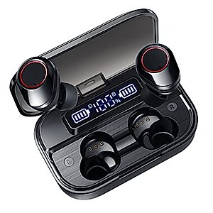 Xmythorig Wireless Earbuds Bluetooth 5.3 Headphones with Superior Stereo Sound, Bass Boosted, IPX8 Waterproof Earphones, 8Hrs Long Playtime/Single Charge, Touch Control in-Ear Headset w/Mic