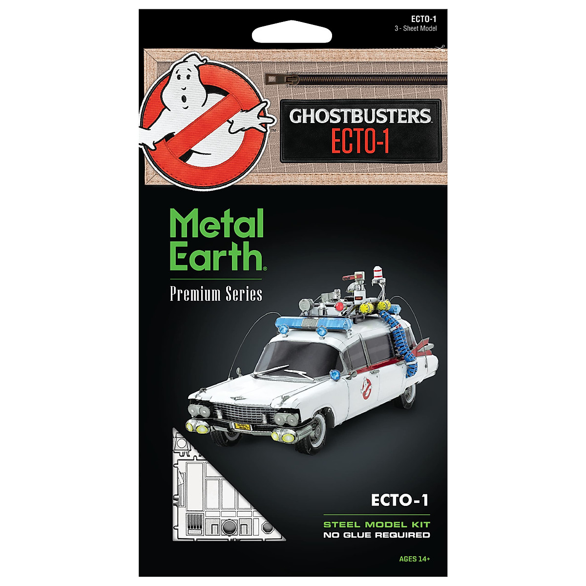 Metal Earth Fascinations Premium Series Ecto-1 Ghostbusters 3D Metal Model Kit