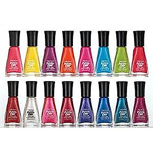 Lot of 7 Insta-dri Sally Hansen Finger Nail Polish No Repeat Colors FAST DRY FINGERNAIL POLISH