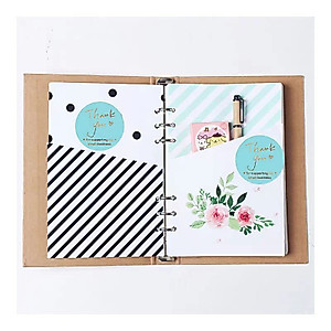 600 Pcs Thank You Stickers and Cards Set, 1.5 Inch Waterproof Thank You Stickers Small Business Supplies for Packaging Envelopes,DIY Decoration,Variety Business, Gift Bags,Retail Shop