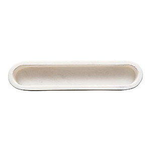 Creative Co-Op White Marble Cracker Dish