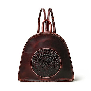 ADYAN Leather Backpack Purses for Women Fashion Ladies Bag Casual Mini Girls Travel Backpacks Bookbag Everyday Use