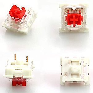 KULONG Key Switches, Black/Red/Blue/Brown Switch 3 Pin Keyswitch,Plate Mounted |Tactile Switch for Mechanical Keyboard,Extra-Thin & Light,Keycap Puller and Switch Puller Low Profile Switch (25 PCS)