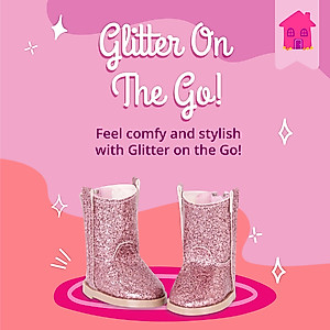 Glitter Girls – Glitter on the Go Shoes Accessory Set – 14-inch Doll Clothes and Accessories for Girls Age 3 and Up – Children’s Toys