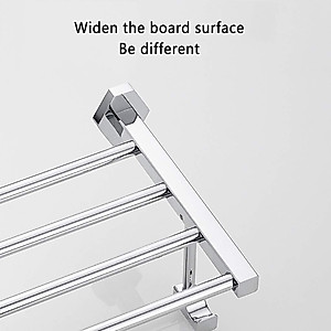 GLJ Floating Shelves Copper Bath Towel Rack, Hollow Rack with Hooks, Convenient and Practical Storage Rack, Simple Installation,for Kitchen and Bedroom (Size : 71cm)
