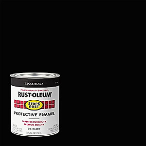 Rust-Oleum 7779504 Protective Enamel Paint Stops Rust, 32-Ounce, Gloss Black
