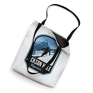 Jackson Hole Wyoming Ski Mountain Tote Bag
