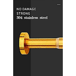 No Drilling Bathroom Clothes Rail Adjustable Tension Spring Pole High-Carbon Steel Extendable Shower Curtain Rod,Mahogany- 160~210cm (Color : White, Size : 150~260cm)