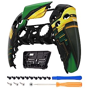 eXtremeRate Armor of Ragnarok Touchpad Front Top Shell Compatible with ps5 Controller BDM-010 BDM-020, DIY Replacement Shell Custom Touch Pad Cover Faceplate Compatible with ps5 Controller