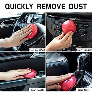 TICARVE Cleaning Gel Car Putty Car Clean Putty Gel Auto Tools Car Interior Cleaner Car Cleaner Car Cleaning Slime Car Assecories Keyboard Cleaner Rose 2Pack