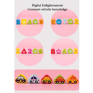 Lierpit 100pc Wooden Toddler Crafts Lacing String Beads Preschool Activities Montessori Toys with Storage Box for Boys & Girls 3+ Years Old Holiday Birthday Gifts