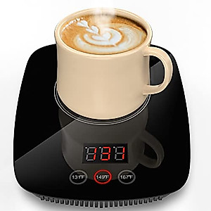 YEOSEN Coffee Mug Warmer - Coffee Cup Warmer with 3 Temperature Setting , Adjustable Temperature Beverage Warmer with Auto Shut Off ,Coffee Gifts (Without Mug)