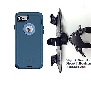 SlipGrip 1.5" Bike Holder for Apple iPhone 8 Using OtterBox Defender Case
