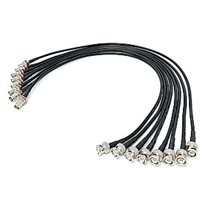 19" Antenna Re-Location Rack Mount Kit 1U Front Panel 8 Hole Ports w/ 8 Cables