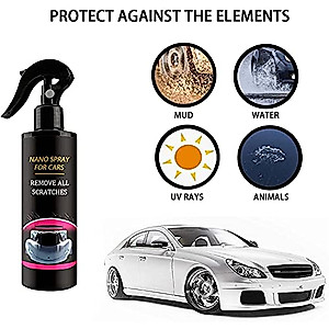 dwguzimlxg Car Scratch Repair Nano Spray, Car Scratch Remover, Repair, Protection, & Swirl Remover Polish, Scratch Removal for Cars, Removes Any Scratch and Mark (120ml)