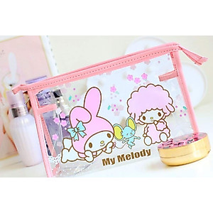 Kerr's Choice Kawaii Toiletry Bag M-elody Cosmetic Bag Kawaii Waterproof Makeup Bag Travel Storage Bag Gift for Girls Women
