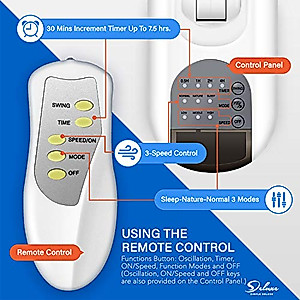 Simple Deluxe 16 Inch Adjustable Tilt, Digital Household Wall Mount Fans, 90 Degree, 3 Speed Settings, 1 Pack, White, 1-Pack, HIFANXWALLDIGIT16V5