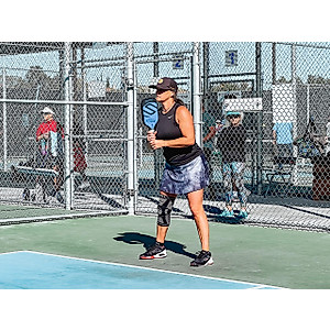 BLEVONH Casual Skirts for Women,Red Tennis Skirt Ladies Elastic Waist Comfortable Active Skorts with Pocket Womens Golf Apparel M