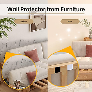 Anti Shake Headboard Stoppers for Bed Against Wall,Bed Noise Stoppers,Headboard Bumpers to Prevent Hitting Wall,Wall Protector for Furniture,Square EVA Headboard Stabilizer Pad,Black and White-20 Pcs