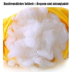 Dog Bed, Medium & Little Dogs Dog Cushion Dog Sofa Cat Cot Creative Banana Fluffy Dog Bed (Size : Large)