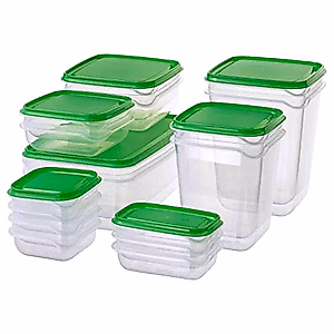 IKEA PRUTA BPA FREE FOOD CONTAINER, SET OF 17, MICROWAVE,FREEZER,DISHWASHER-SAFE ;from#bestshop201314