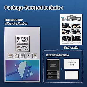 BIXUAN 2022 2023 C-Class C300 Screen Protector Comptible with Mercedes-Benz C Class 2022 2023 W206 Dashboard 12.3-inch Digital Instrument Cluster Screen 9H Hardness Tempered Glass C 300 2022 2023 Accessories Screen Protective Film