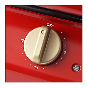 BRUNO single sandwich maker waffle maker panini press BOE083 120V nonstick changeable plate easy fashion easy cook (Red)