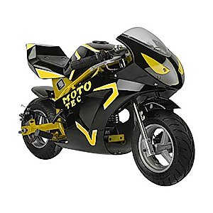 MotoTec Gas Pocket Bike Gt 49Cc 2 Stroke Yellow