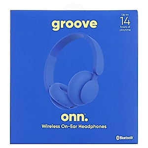 onn | Bluetooth On-Ear Headphones (Blue)