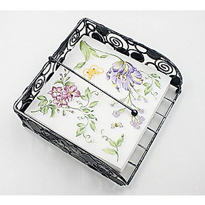 WallyE Decoupage Napkins, Flower and Butterfly Luncheon Napkins for Bridal Shower Tea Party or Wedding,20 Pack