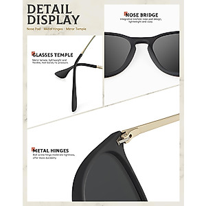 ANYLUV Womens Sunglasses Polarized Sunglasses-Womens: Trendy Sunglasses for Women 2024 UV400 Protection Round Classic Frame