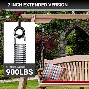 XIEKRAB 7 inch Eye Bolts - 4 Pcs Eyes Hooks Screw Heavy Duty 900 lbs Breaking Strength Black Rust-Resistant, Self Tapping Eyelet Screw for Wood Securing, Hammock Stand, Indoor & Outdoor Use