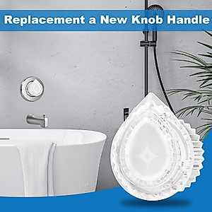 Shower Knob Handle Replacement Compatiable with Moen 100710 Shower Handle,Tub & Shower Knob Durable