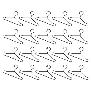 EXCEART 20 Pcs Doll Hanger Dolls Accessory Hanger Furniture Dollhouse Supplies Mini Clothes Stand Doll Dress Hangers Small Dolls Hanger Doll Clothes Support Metal Storage Bag Baby Wooden