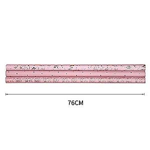 WRAPAHOLIC Wrapping Paper Roll - Pink Marble/Floral/Star Set, Perfect for Birthday, Holiday, Mother's Day, Wedding, Valentine's Day, Graduation Baby Shower - 3 Rolls - 30 inch x 120 inch