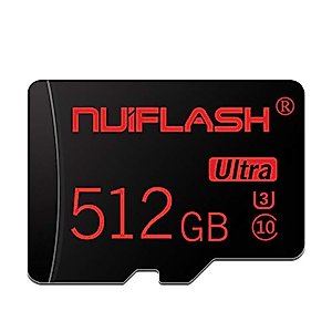 Micro SD Memory Cards 512GB Micro SD Card 512GB TF Card 512GB for Smartphones/Bluetooth Speaker HIGH Speed Memory Card 512GB Class 10 + SD Card Adapter