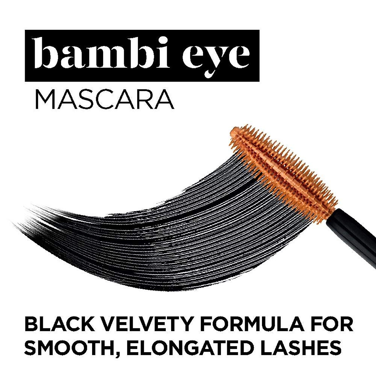 L’Oréal Paris Cosmetics Bambi Eye Washable Mascara, Lasting Volume, Black Brown, 0.28 fl. oz.
