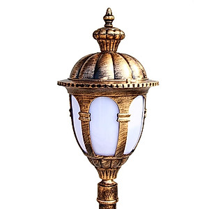 MODEBHD Garden Column Lamp Landscape Lantern Patio Pathway Walkway Outdoor Waterproof Street Light Post Light Outdoor Floor Lamp Table Lamp E27 Decoration Villa Park Fence Bollard Lamps