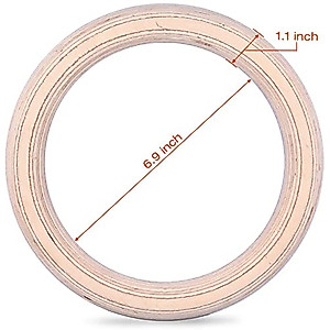KYLIN SPORT Gymnastic Rings with Adjustable Straps Heavy Duty Exercise Gym Rings for Pull Ups and Dips,Cross-Training Workout,Strength Training, Fitness (Wooden)