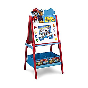 Delta Children Wooden Double-Sided Kids Easel with Storage -Ideal for Arts & Crafts, Homeschooling and More - Greenguard Gold Certified, Nick Jr. PAW Patrol