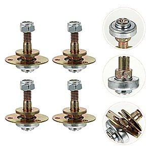 DOITOOL 4pcs Rocking Chair Hardware Rocking Chair Bearing Connecting Pieces Furniture Accessories Furniture Connecting Fittings M8x45mm