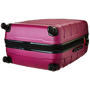 Samsonite Omni PC Hardside Expandable Luggage with Spinner Wheels, Radiant Pink, Checked-Large 28-Inch